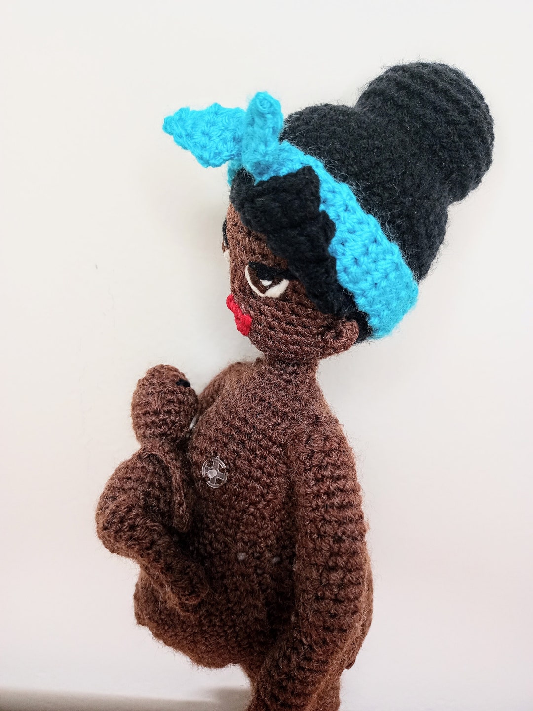 Crochet Birthing Doll Mother and Baby, Amigurumi Pregnant and Reborn ...