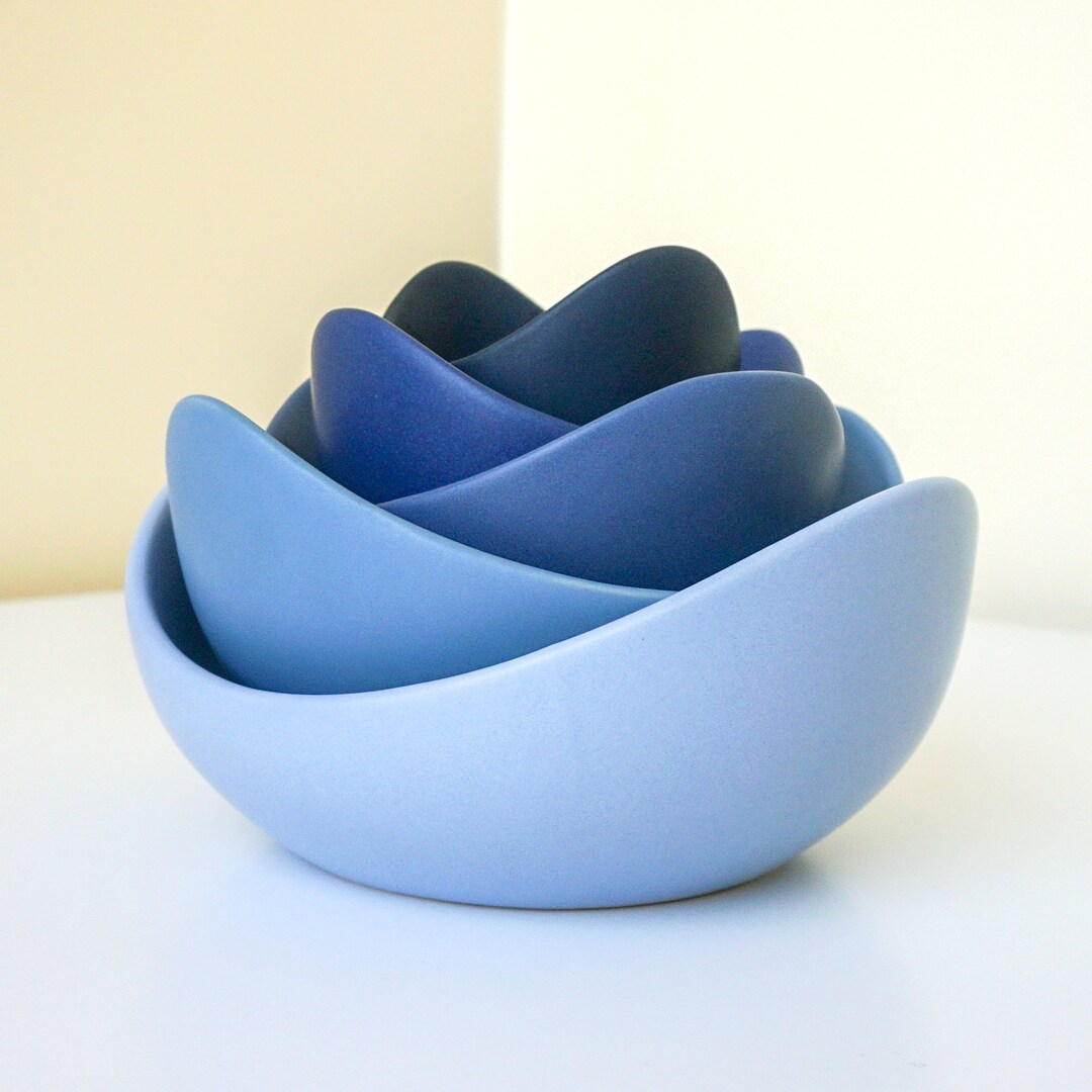 Ceramic Lotus Bowls (full Set) - Etsy
