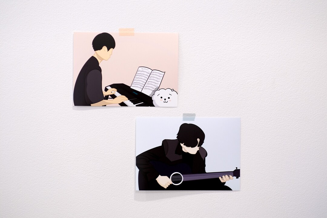 BTS Jin and SUGA Live Instrument Prints - Etsy