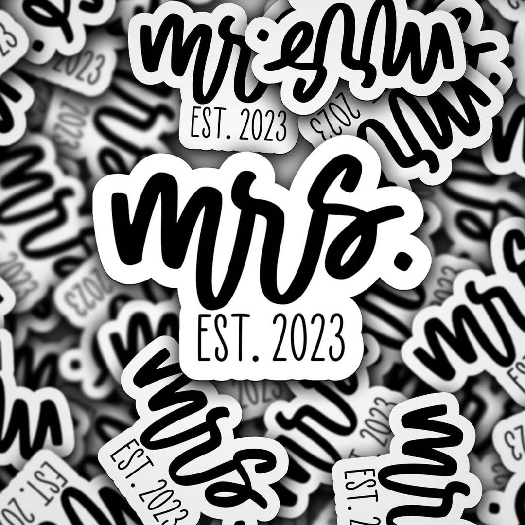 Mrs. Sticker | Mrs. 2023 Sticker | Mrs. 2022 Sticker | 2021 Bride ...