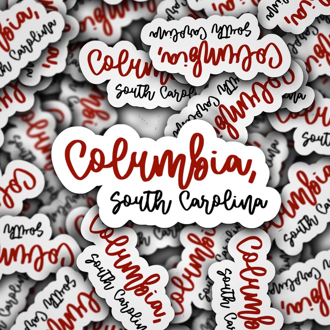 Columbia Sc Sticker, Columbia Sticker - Etsy
