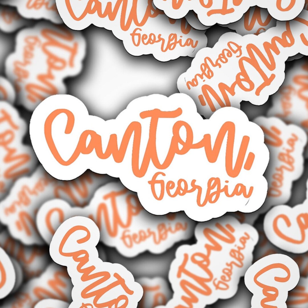 Canton, Georgia Sticker, Canton, City of Canton Sticker - Etsy