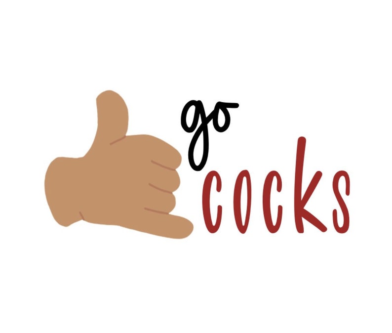 Gamecock sticker spurs up sticker go cocks sticker decal | Etsy