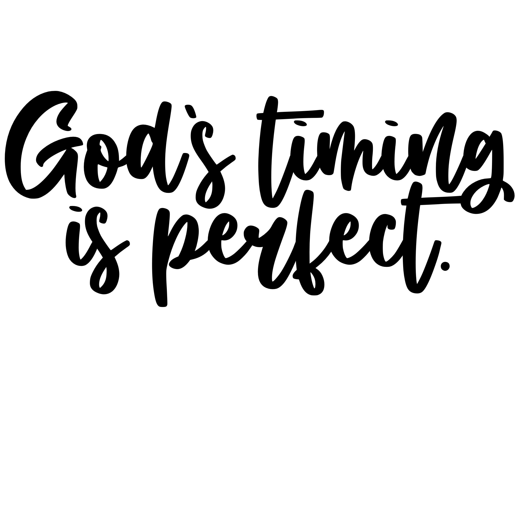 God's Timing is Perfect Sticker God's Timing Sticker - Etsy
