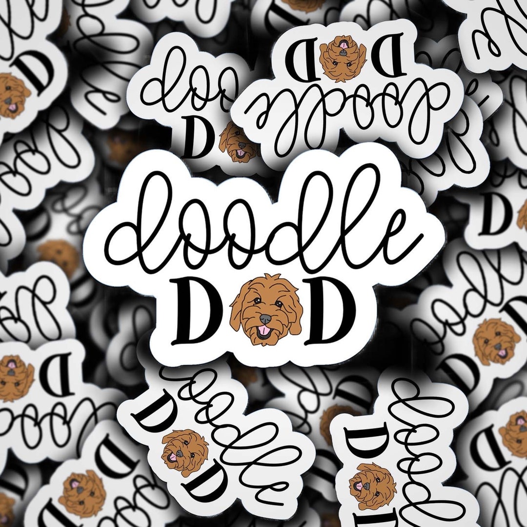 Doodle Dad Sticker | Goldendoodle | Bernedoodle | Labradoodle, Dog Dad ...