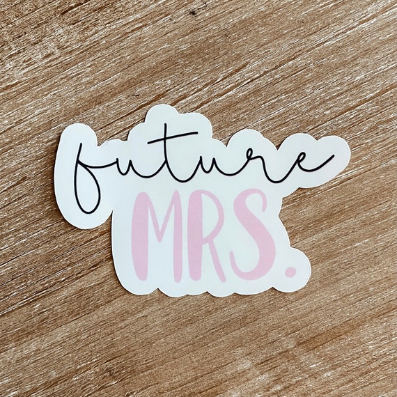 Future Mrs. Sticker Laptop Sticker Bride Wedding Decal | Etsy