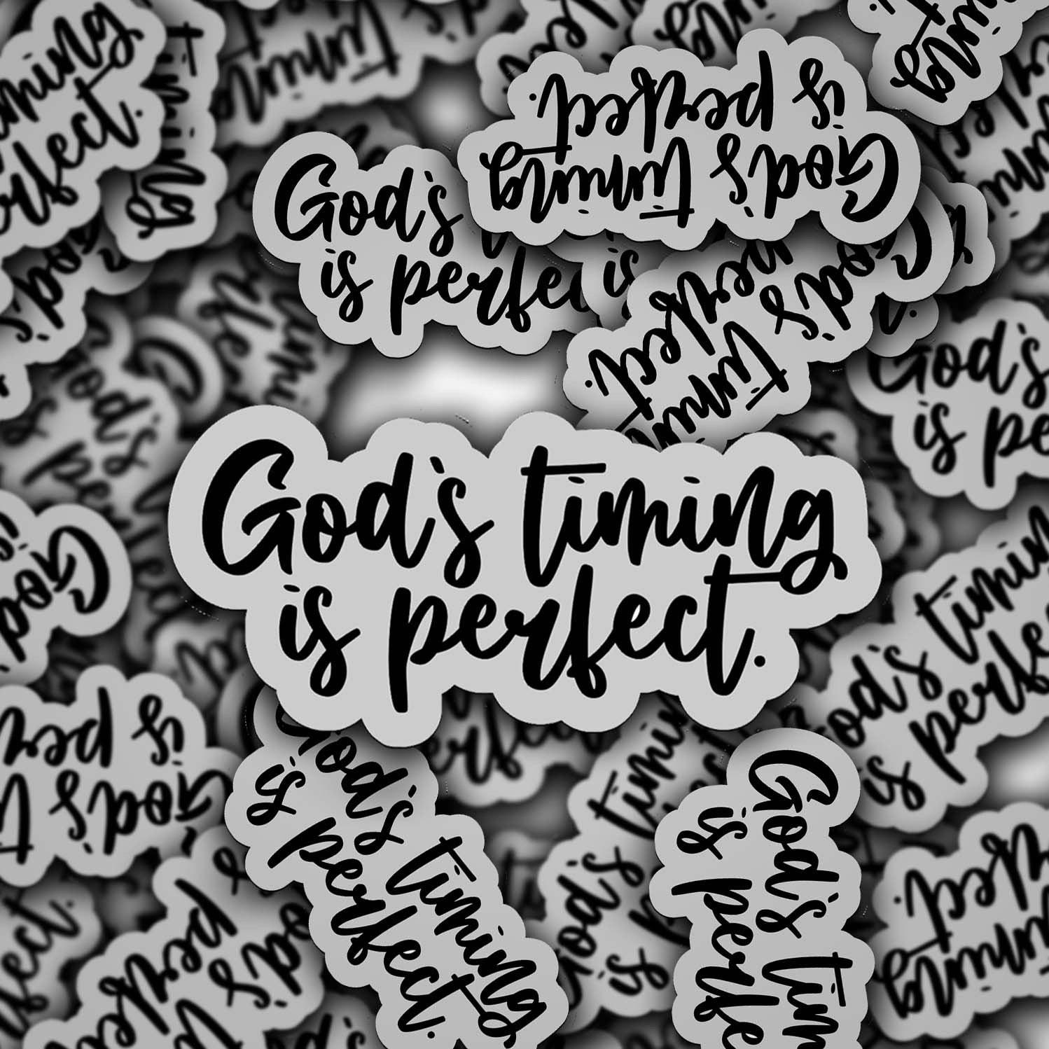 God's Timing is Perfect Sticker God's Timing Sticker - Etsy