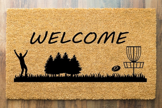 Disc Parked Welcome Mat Disc Golf Gift Ideas Best Disc - Etsy