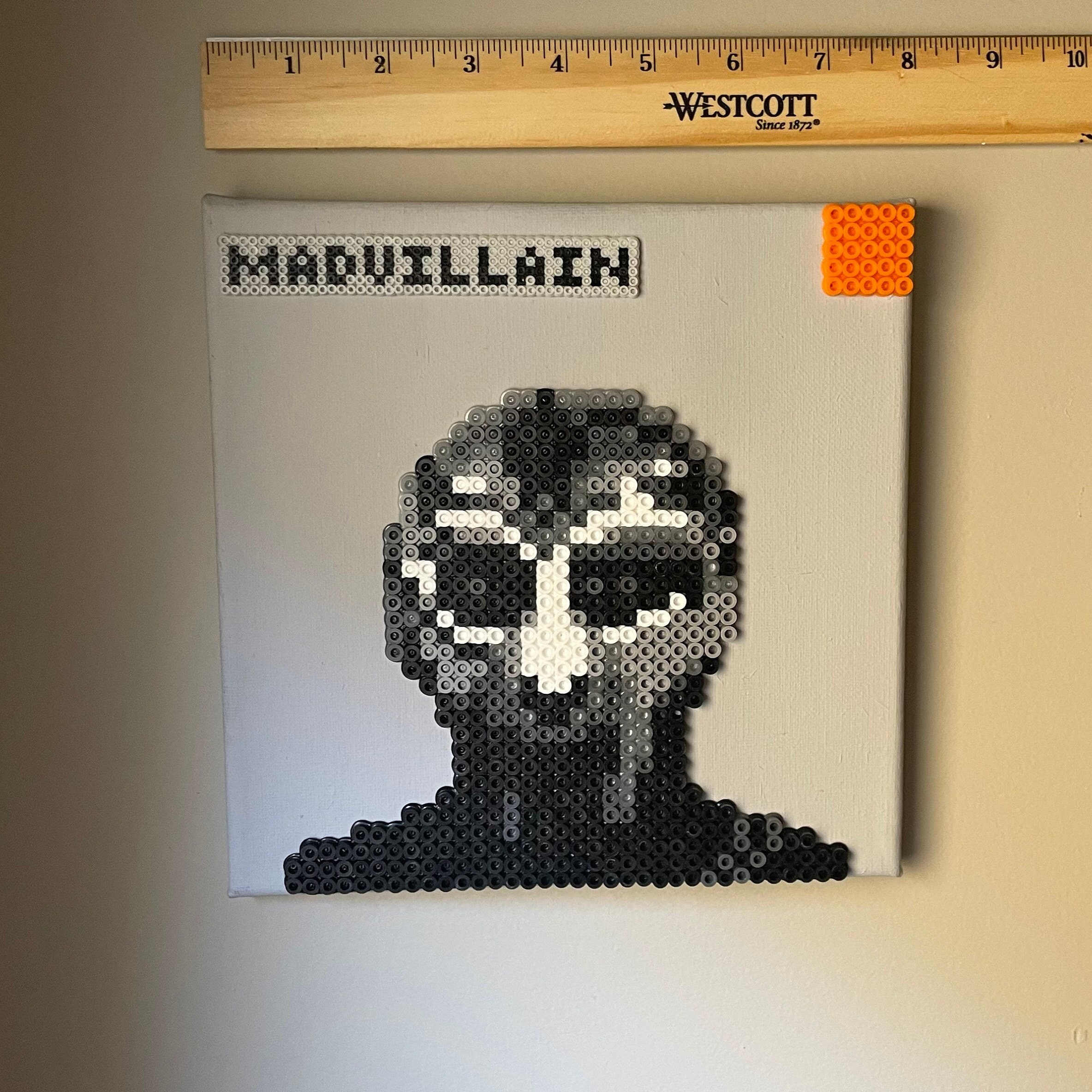 Madvillainy MF DOOM & Madlib Perler Bead Pixel Sprite Music Wall Decor ...