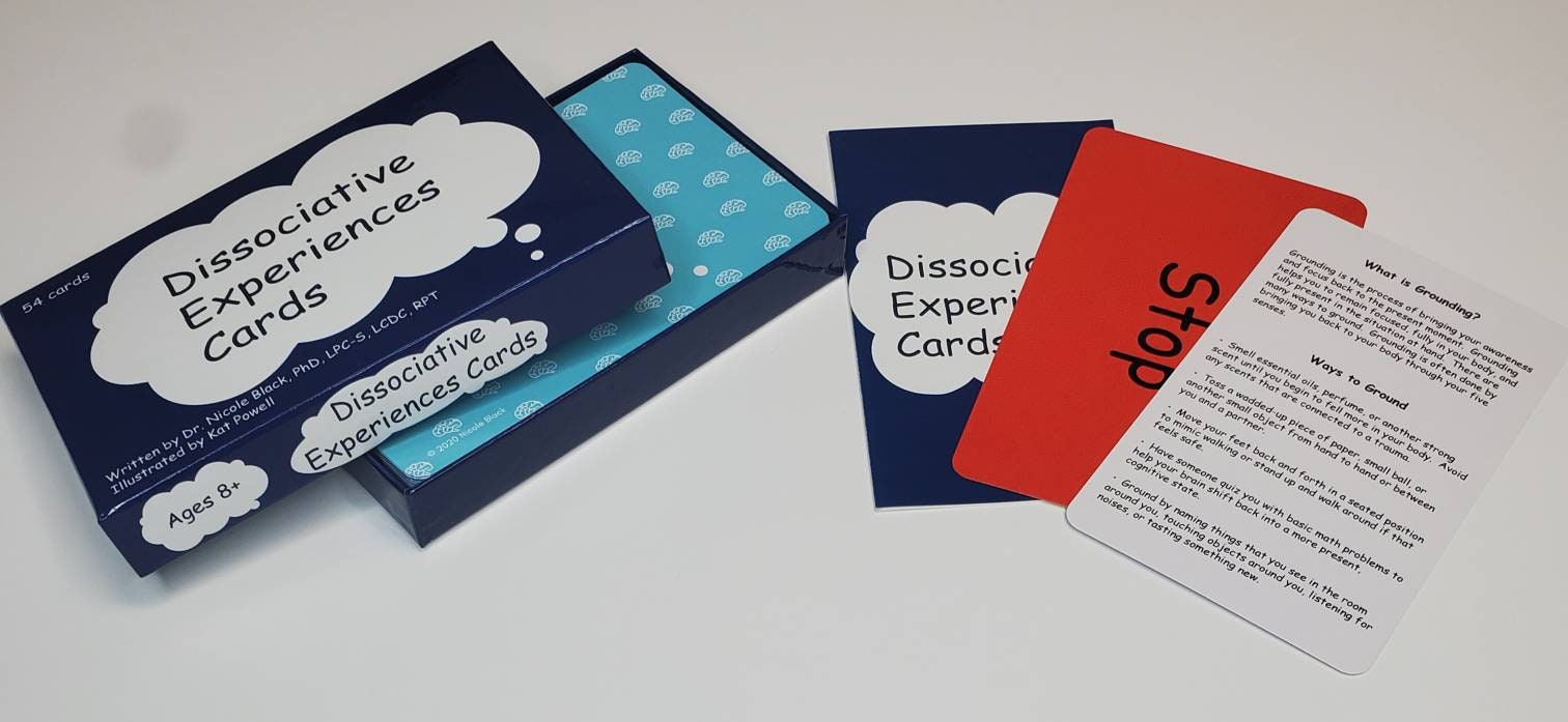 Dissociative Experiences Cards-for Counselors, Clients, EMDR, Trauma ...
