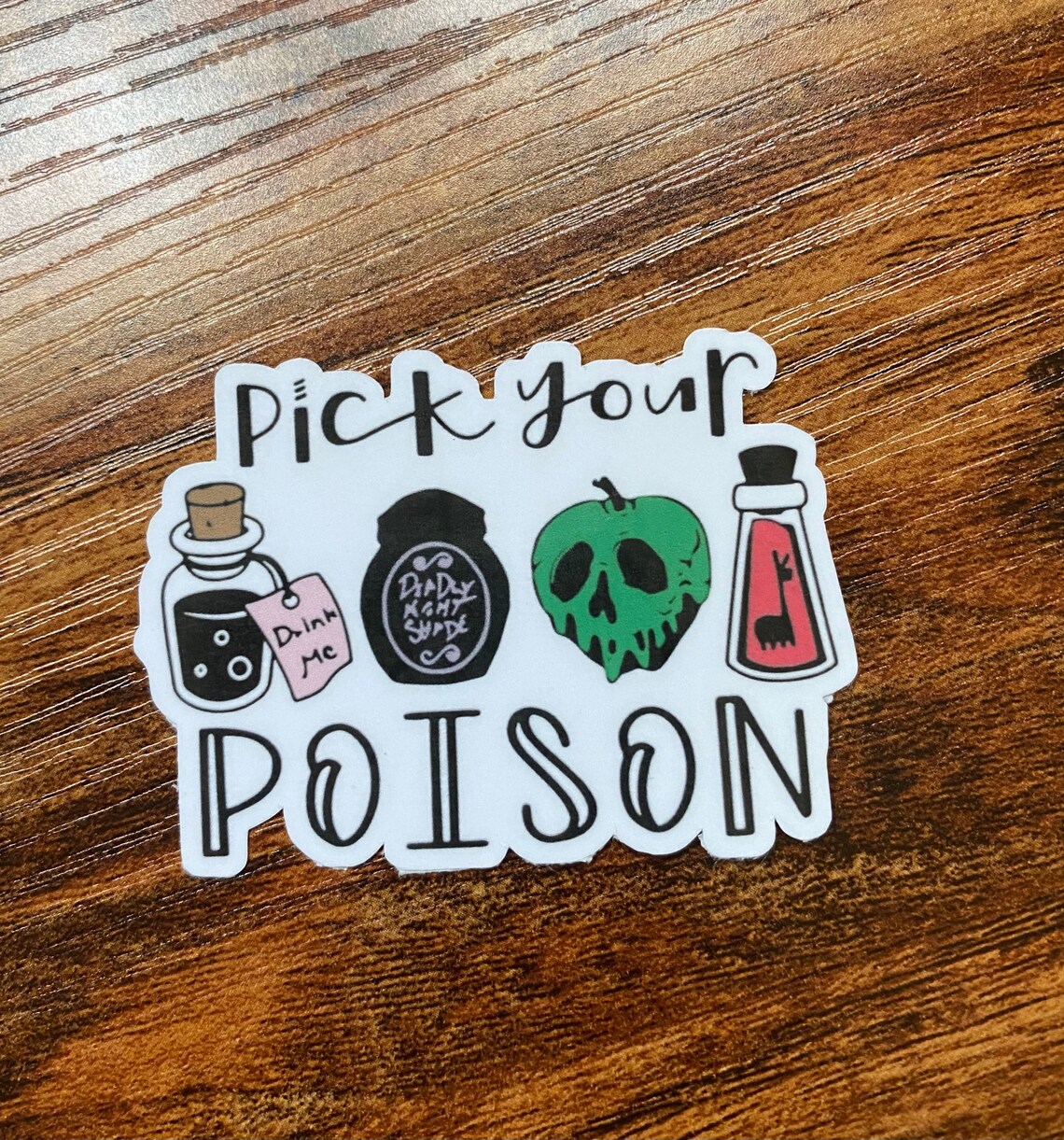 Pick Your Poison Sticker - Etsy