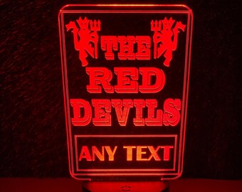 Manchester United Led - Etsy UK