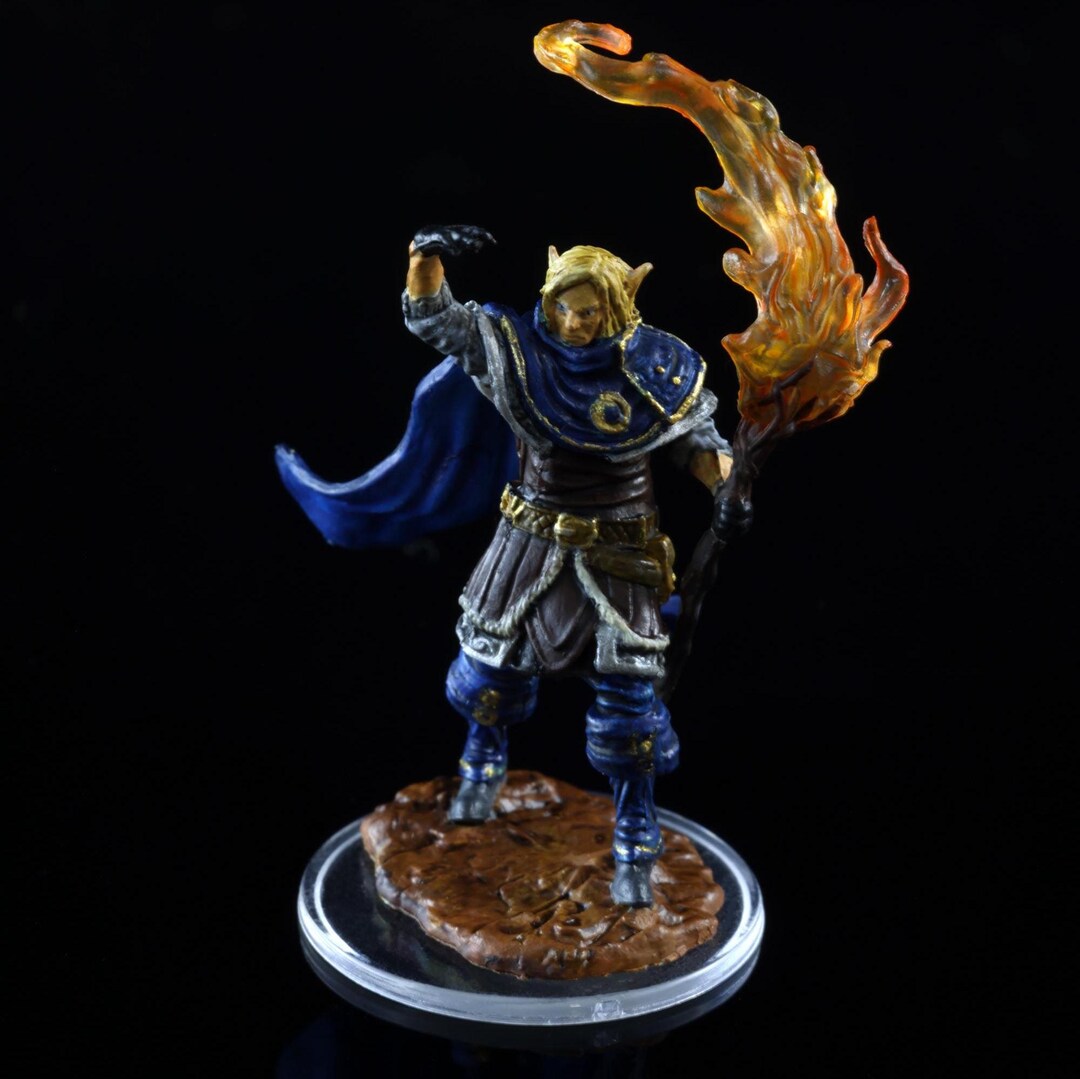 Male Elf Cleric / Sorcerer / Wizard - Hand-painted D&D Miniature - Etsy