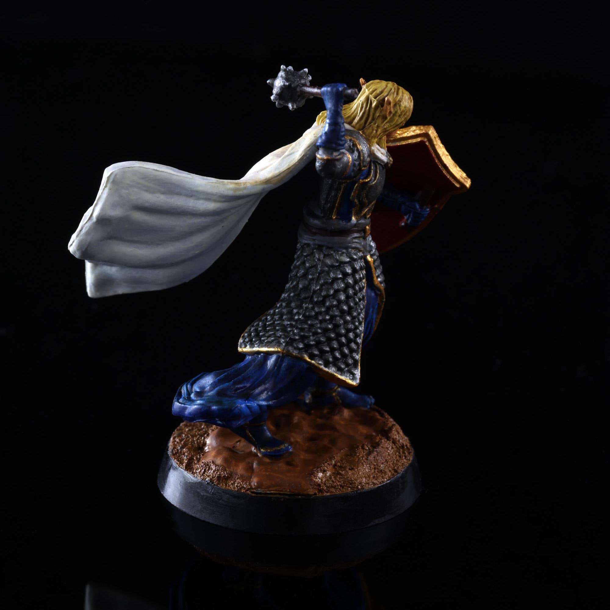 Male Elf Cleric / Paladin - Hand-painted D&D Miniature - Etsy