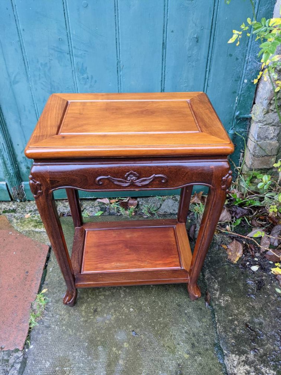 Beautiful Vintage Two Tone Wood Side Table - Etsy