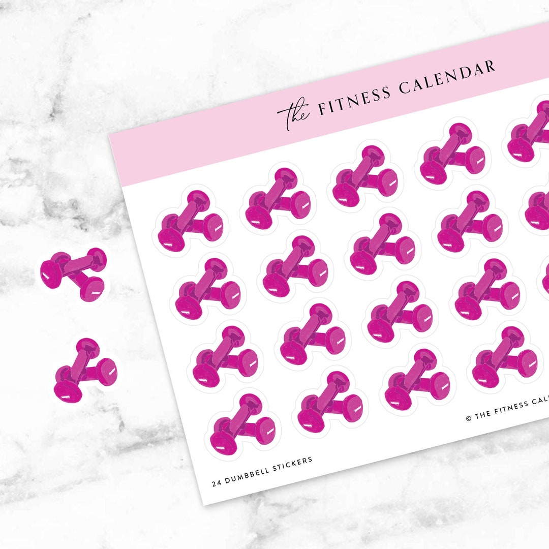 Dumbbell Stickers the Fitness Calendar Planner Stickers, Journal ...
