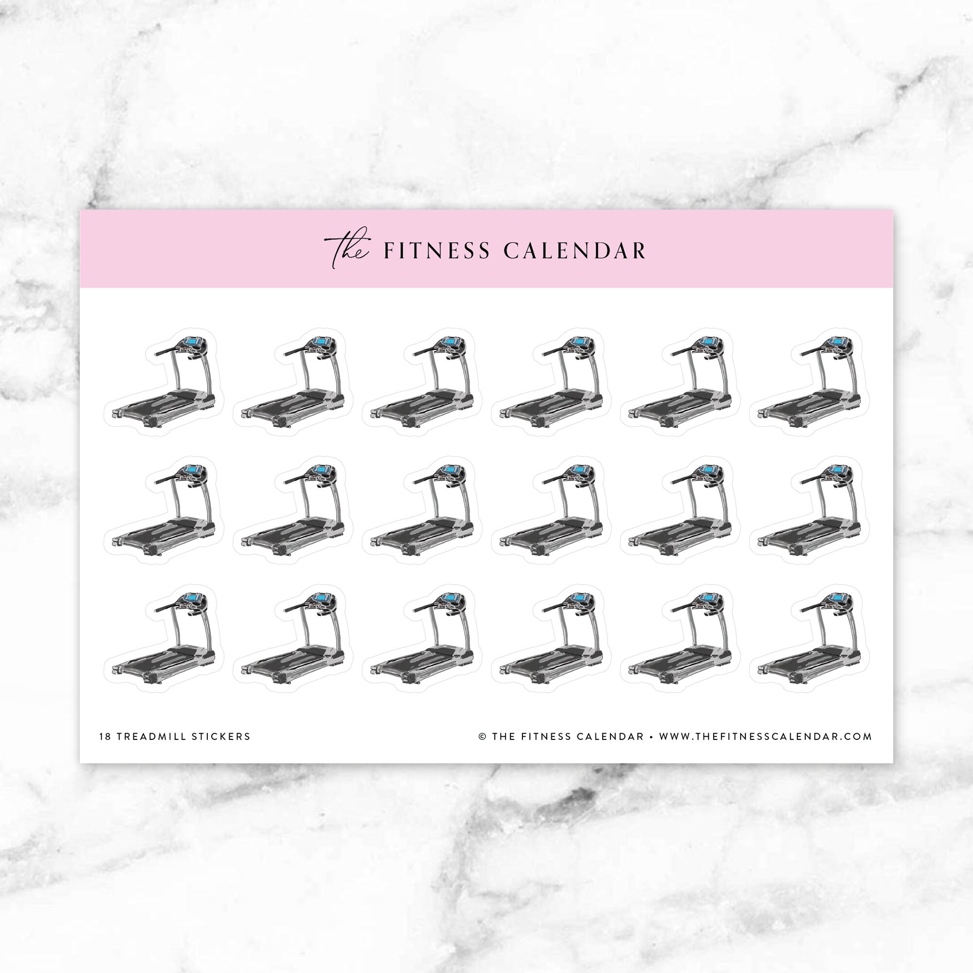 Treadmill Stickers the Fitness Calendar Planner Stickers, Journal ...