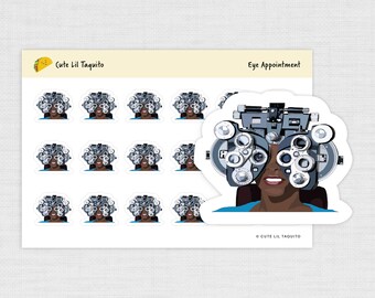 Eye Appointment Stickers Eye Doctor Stickers Optometrist Optometry Eye ...