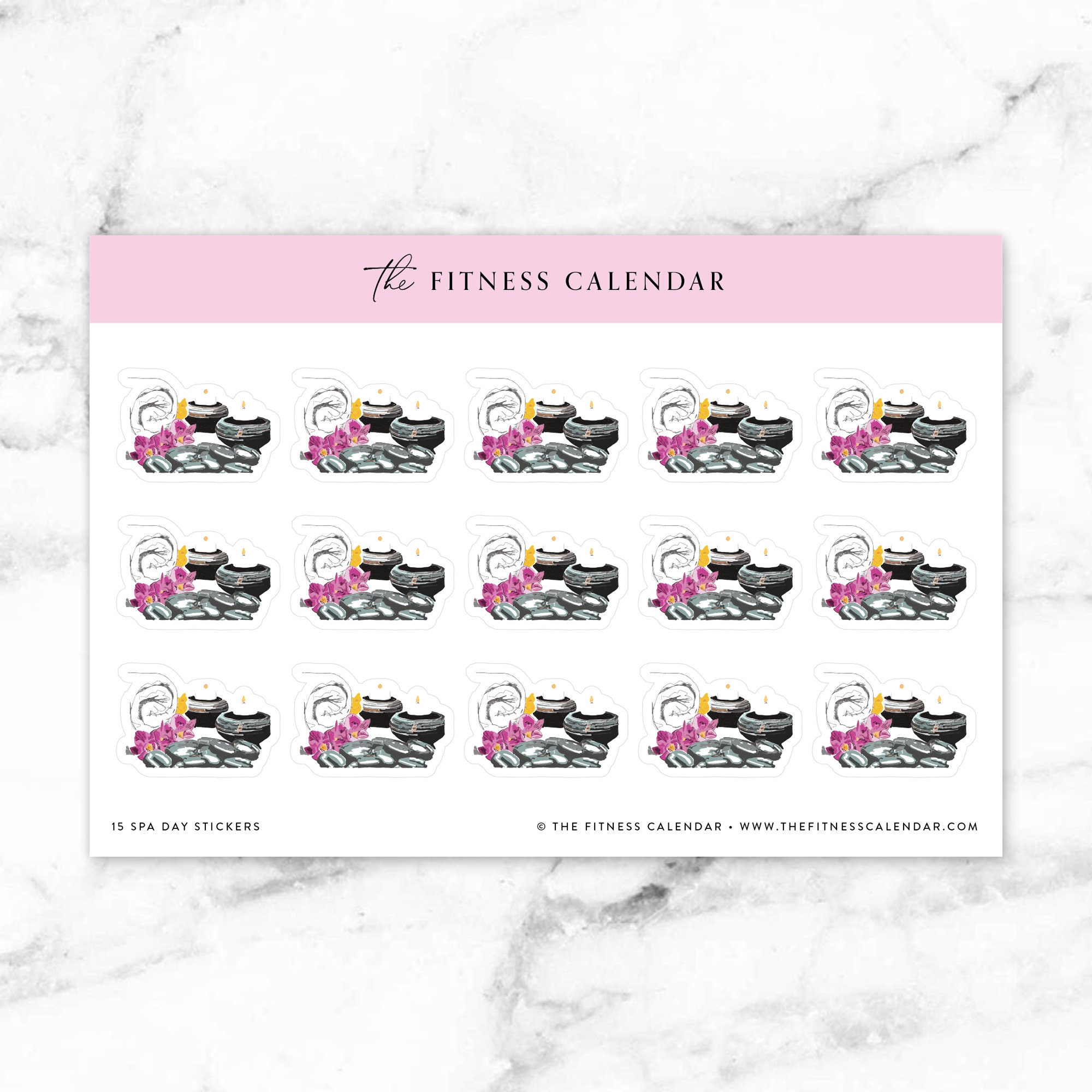 Spa Day Stickers the Fitness Calendar Planner Stickers, Journal ...