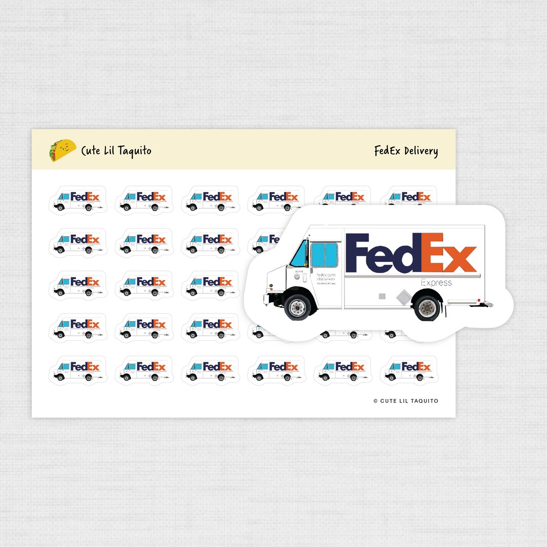 Delivery Truck Planner Stickers - PRINTED - Agenda Stickers, Diary ...