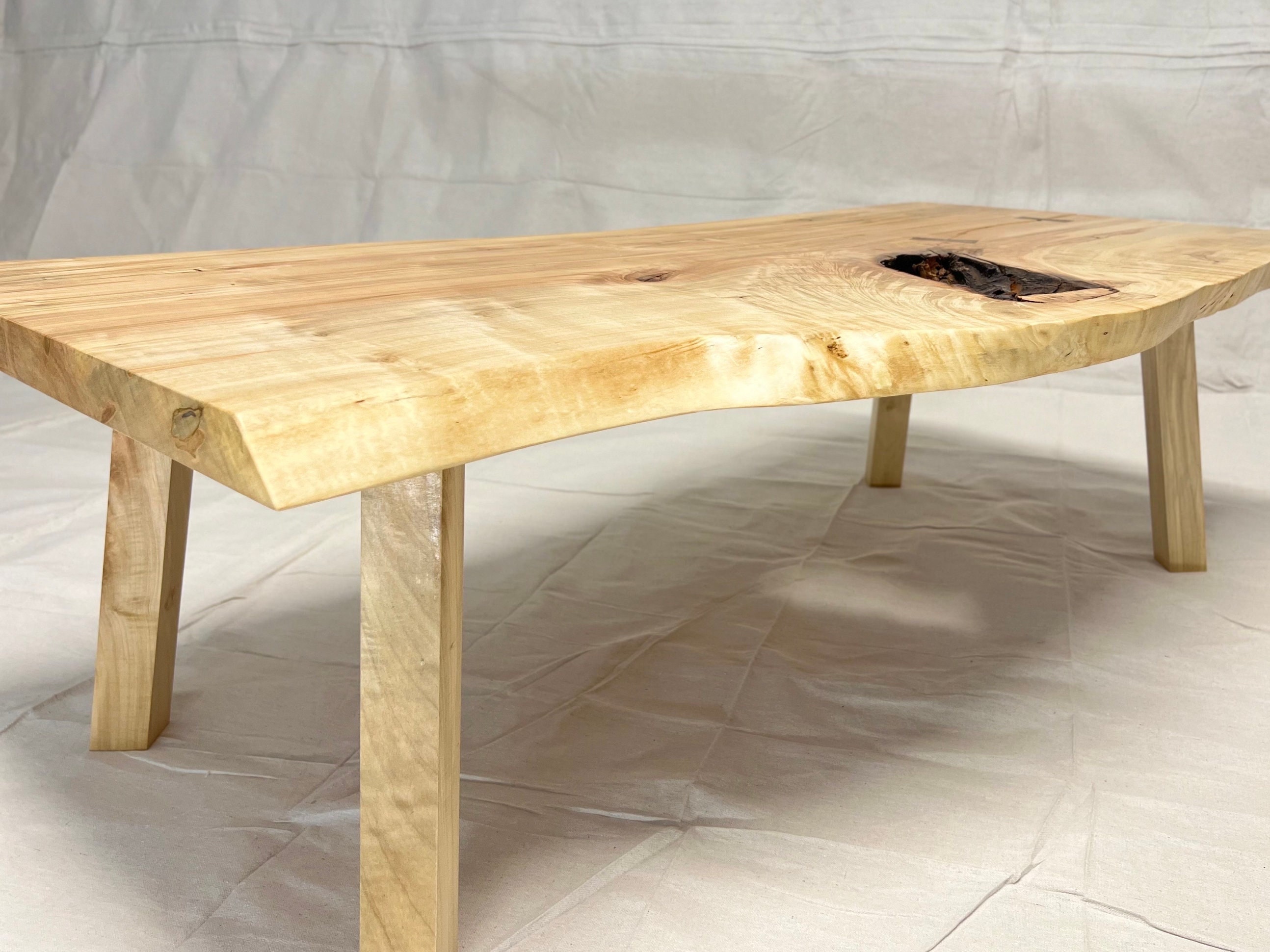 Live-edge Coffee Table in Maple - Etsy