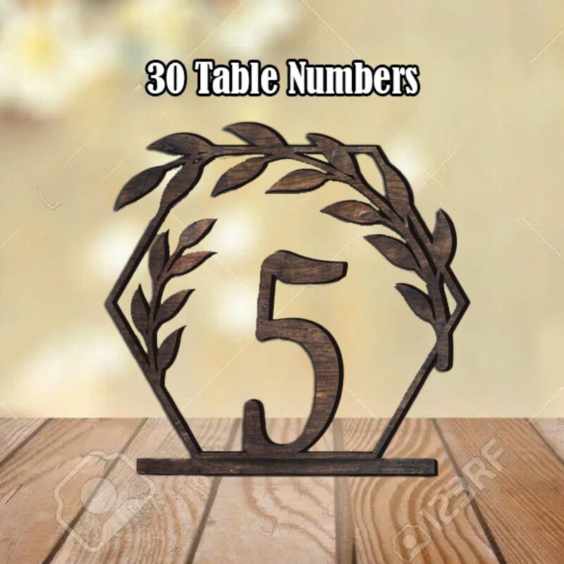 Rustic Table Numbers - Etsy
