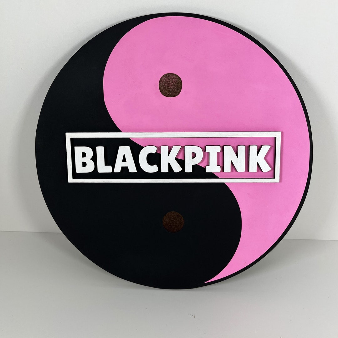 Wooden BLACKPINK Yin Yang Sign Blackpink Merch Custom Sign - Etsy