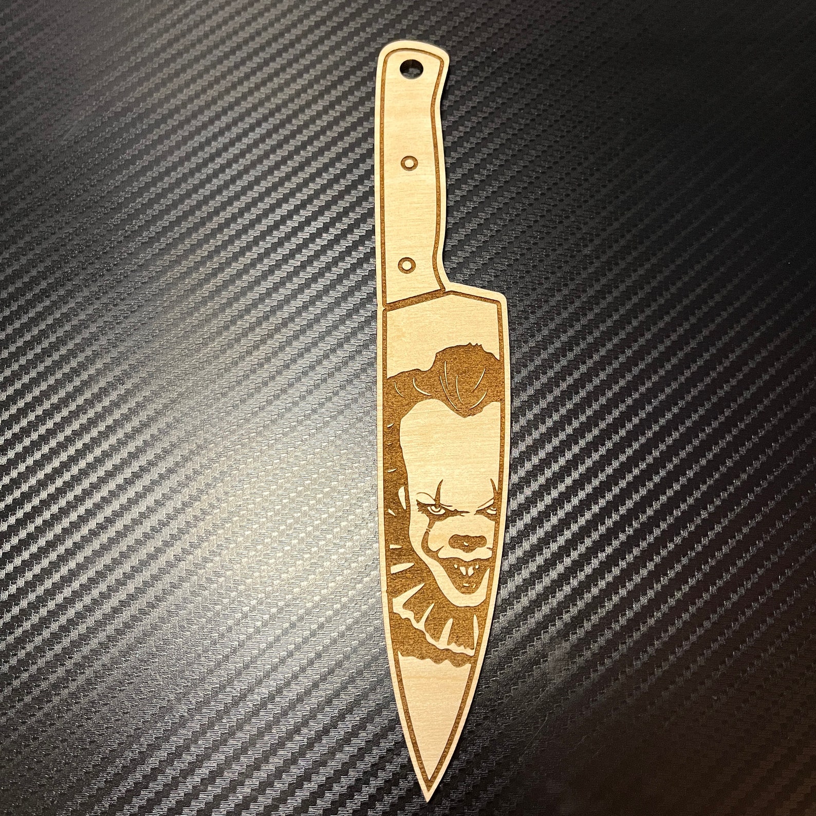 Horror Icon Portrait Wooden Knife Replica Art, Gifts for Horror Fans ...