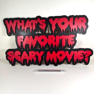 Horror Den Wall Sign: Wooden Wall Art, Movie Room Decor Gifts - Etsy