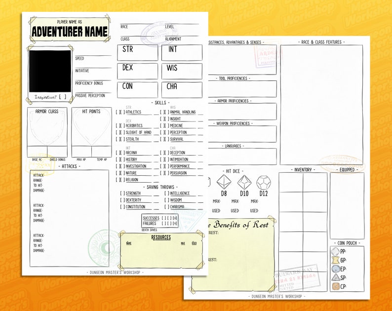 Traveler Character Sheet Form Fillable - Printable Forms Free Online