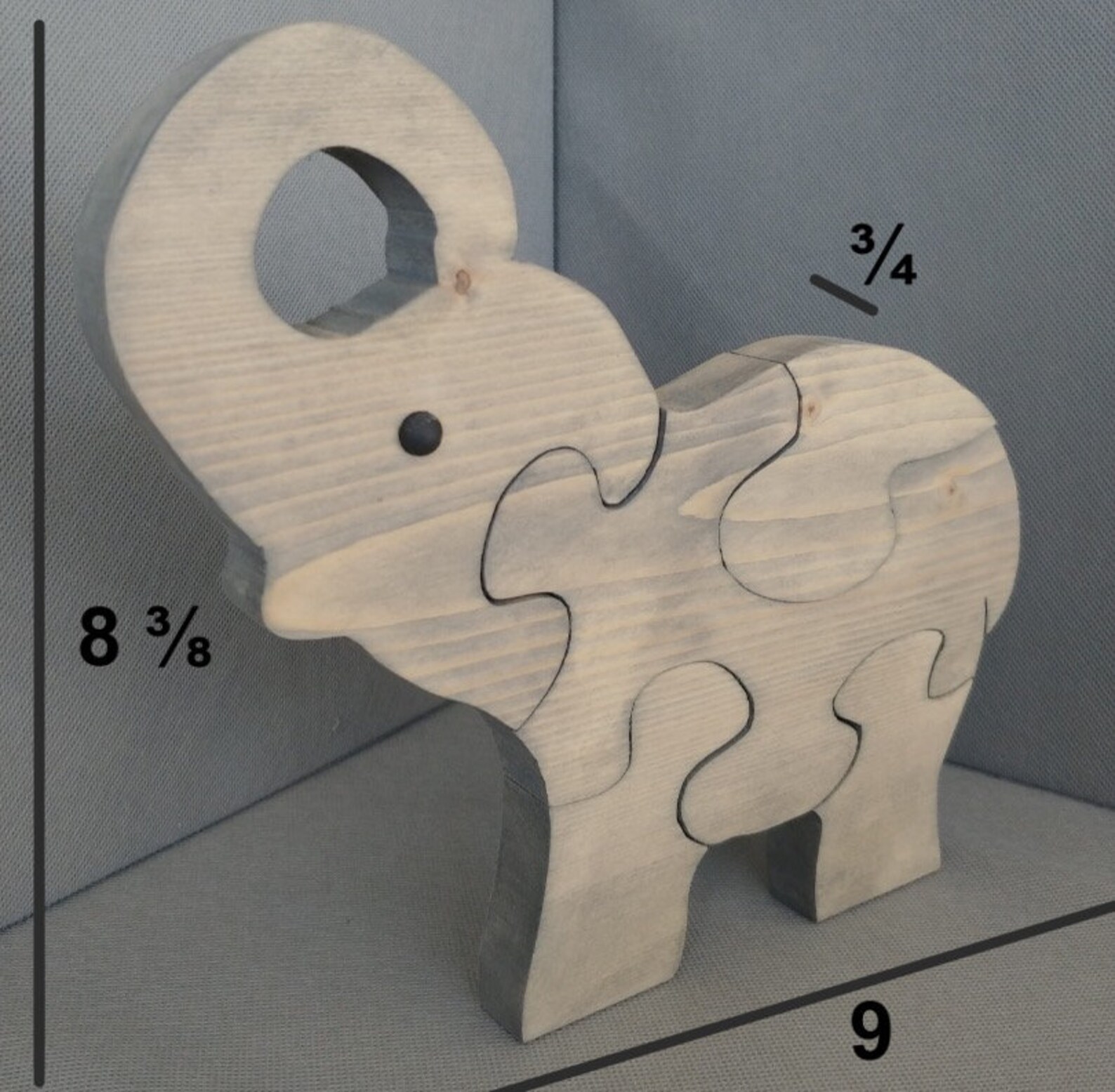 Elephant Puzzle Wooden Puzzle Animal Puzzle Educational - Etsy