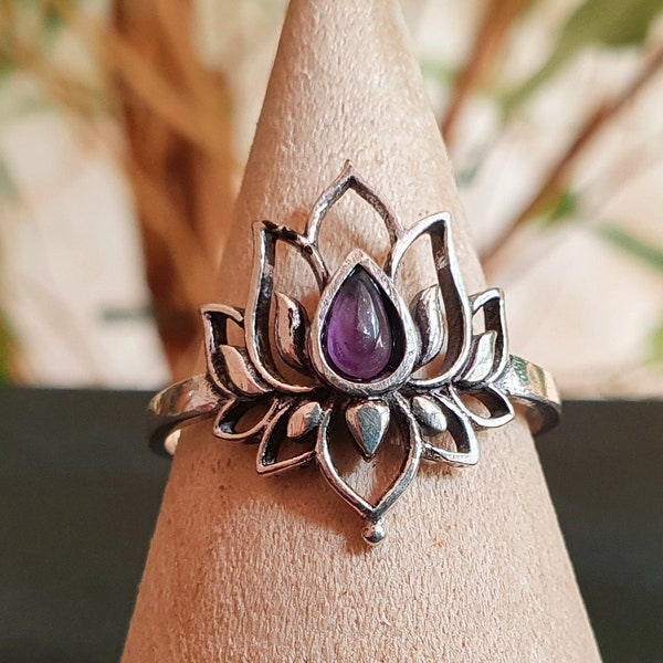 Lotus Flower Ring - Etsy
