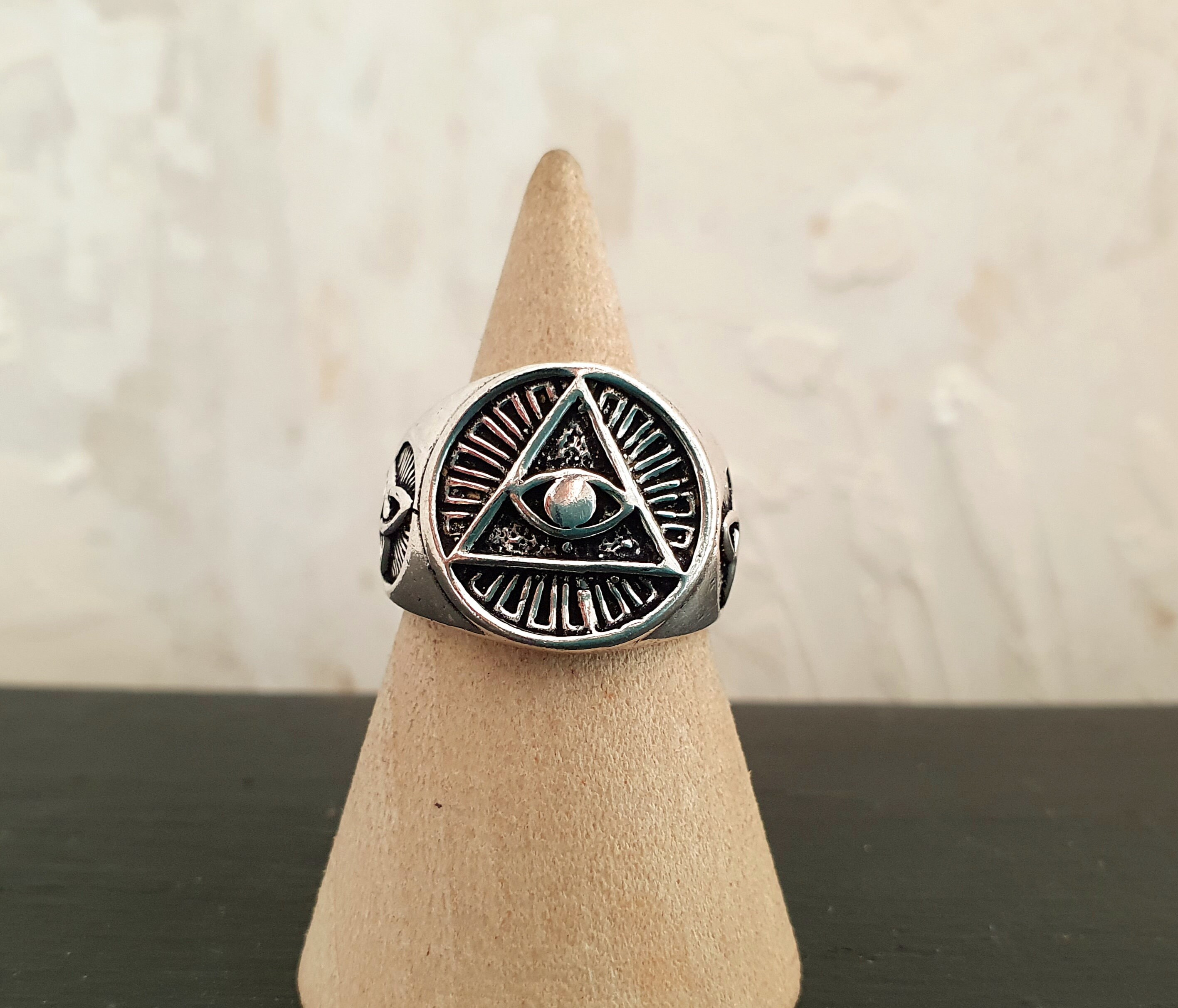 Silver Eye of Providence Ring / Mens Ring / Illuminati / Signet Ring ...