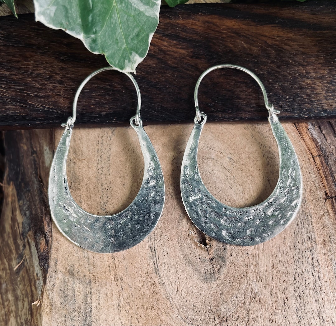 Silver Boho Earrings / Boho Jewelery / Bohemian Look / Festival Fashion ...