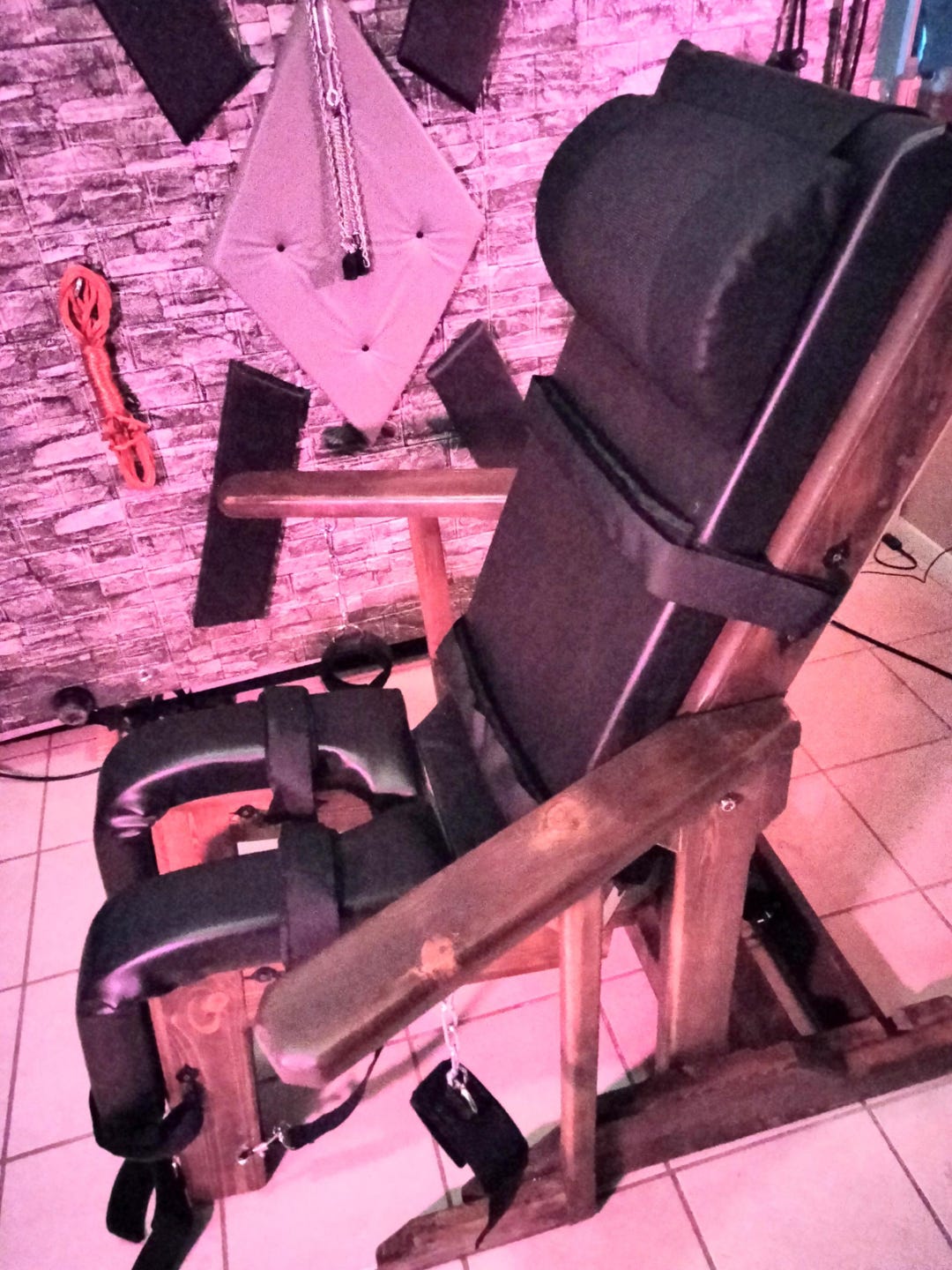 Reclining Obedience/bondage/restraint Chair - Etsy
