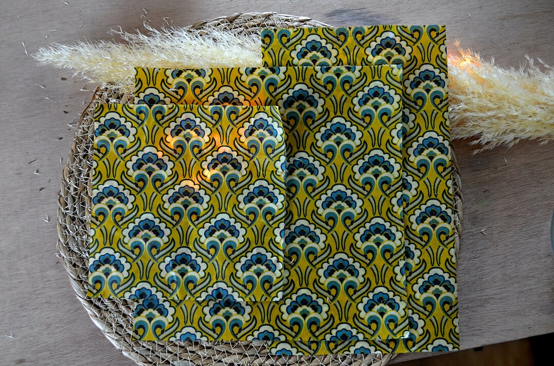 Bee Wrap, Beeswax Tissue, Beeswax Tissue Packaging, Food Packaging, Lot ...