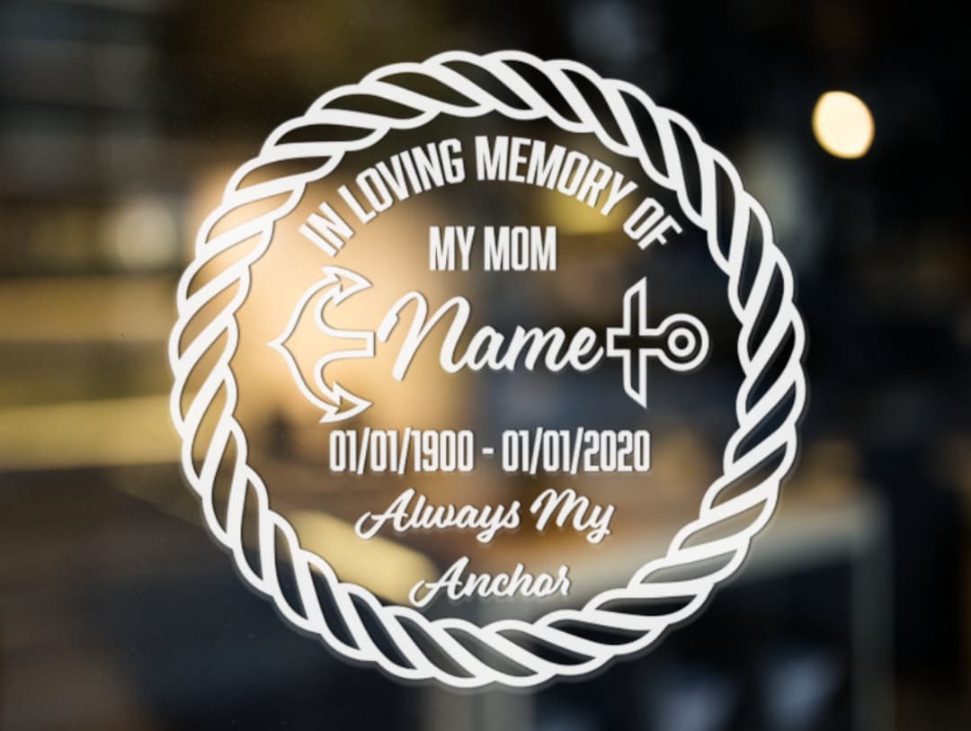 In Loving Memory Decal, Custom Memorial Decal, Car Decal, Truck Decal ...