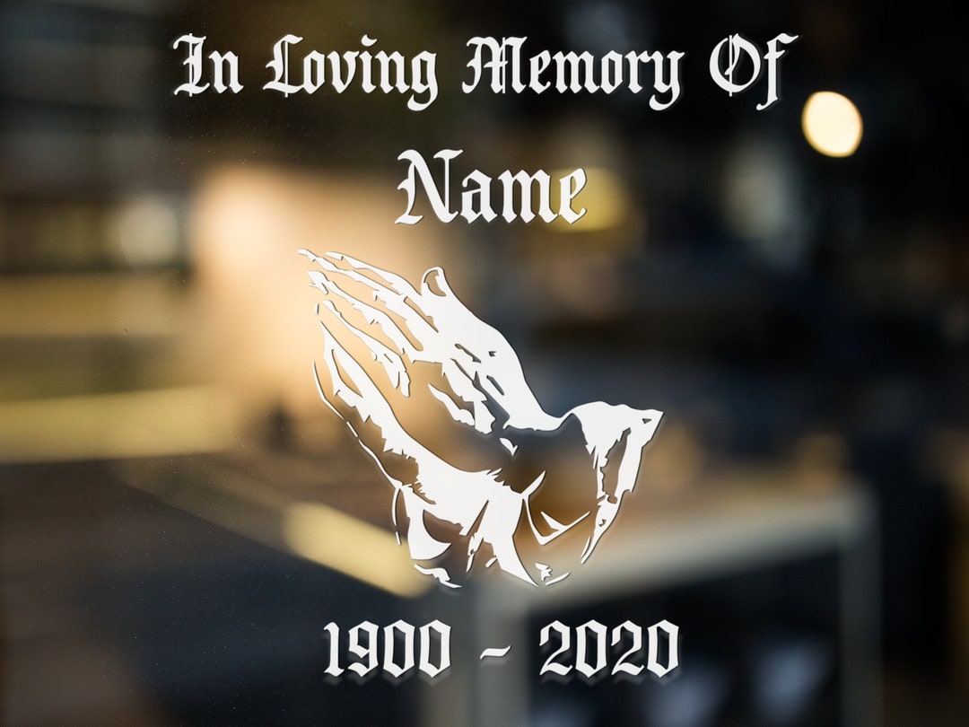In Loving Memory of Vinyl Decal Custom Memorial Decal, Car Decal, Truck ...