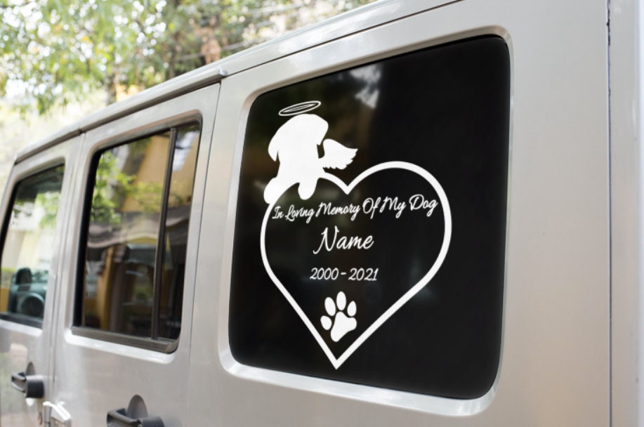 In Loving Memory of My Dog Decal Family Memorial Decal Car - Etsy
