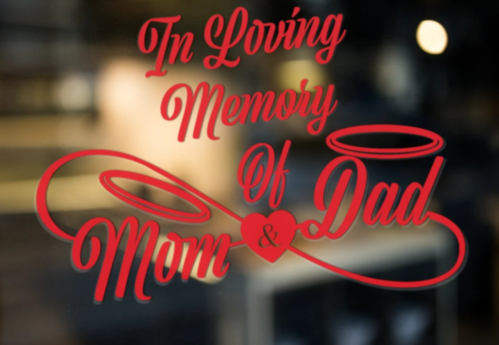 In Loving Memory Decal, Mom and Dad Memorial Decal, Car Decal, Truck ...