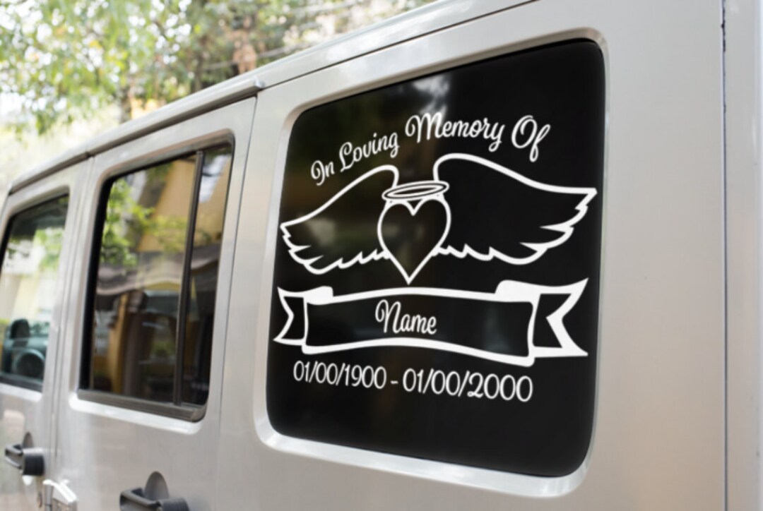 In Loving Memory Decal, Family Friends Memorial Decal, Car Decal, Truck ...