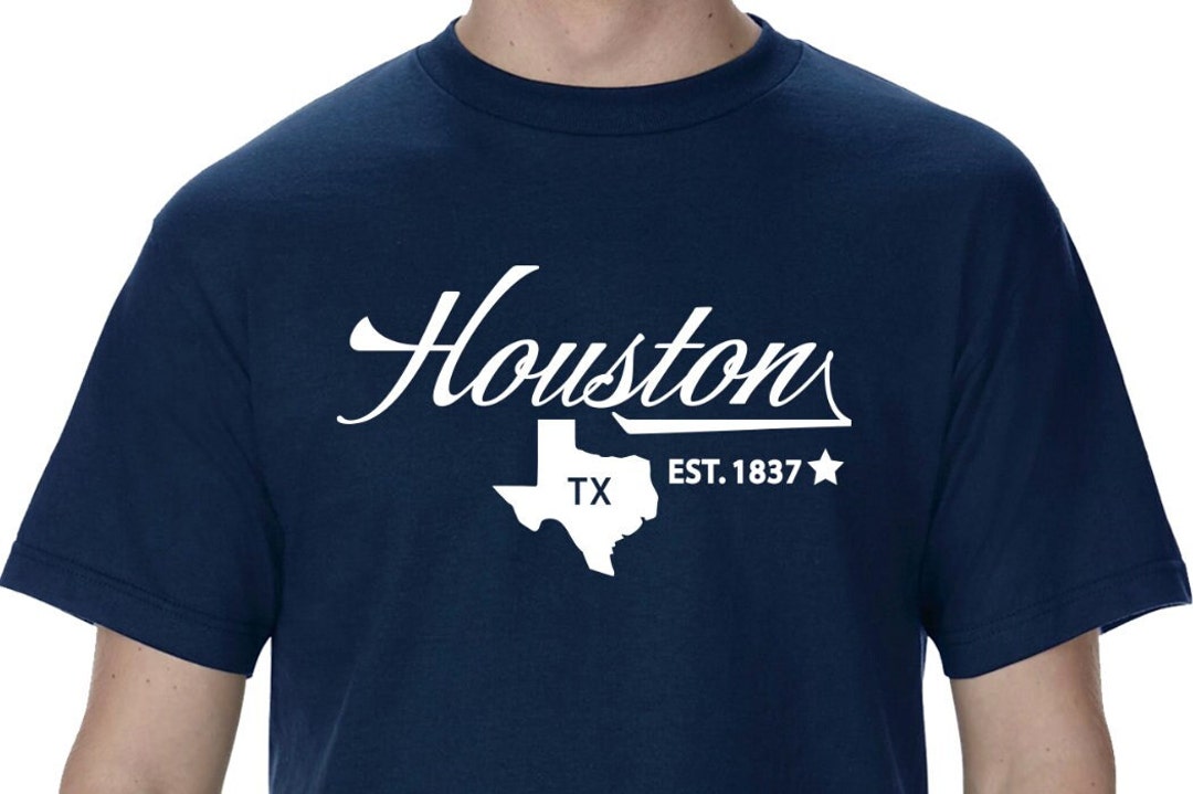 Houston Texas T-shirt Short Sleeve Graphic Tee - Etsy