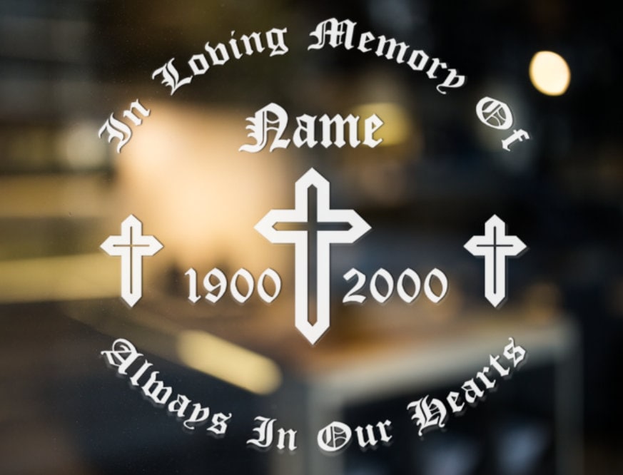 In Loving Memory Decal Family Friends Memorial Decal Car - Etsy