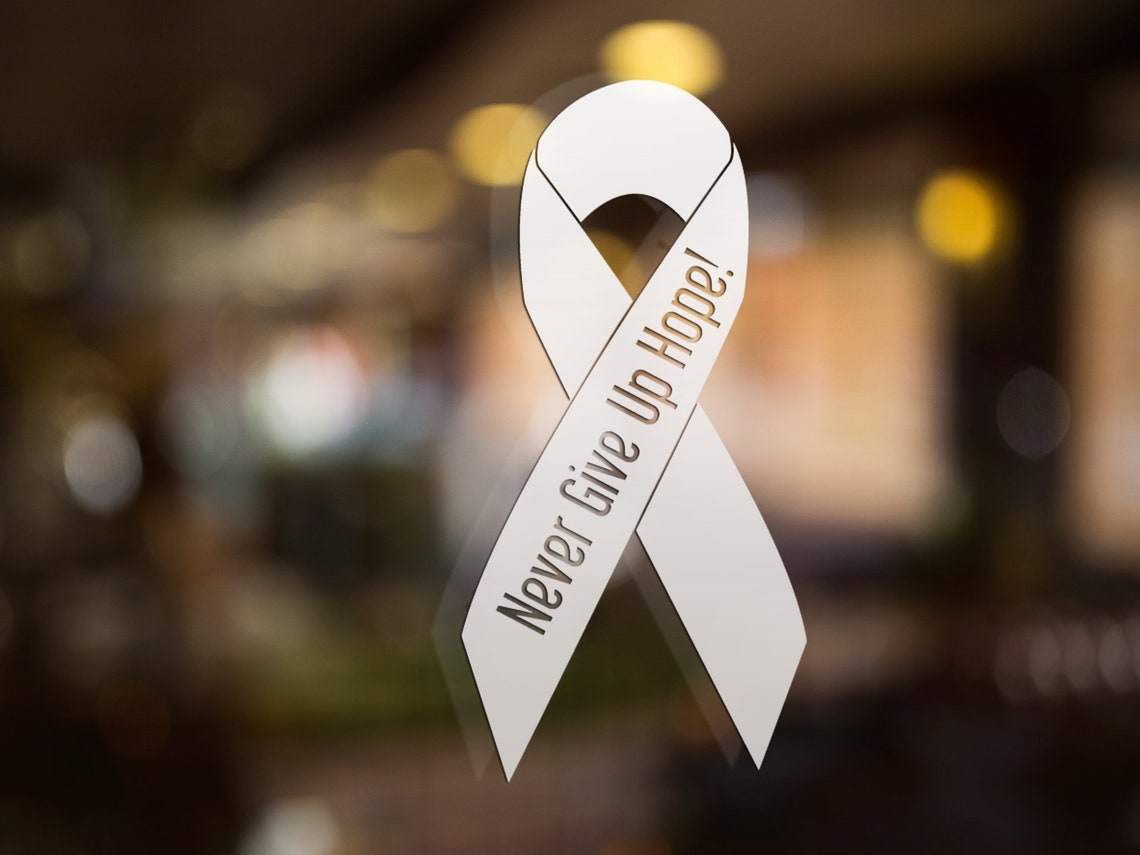 Lung Cancer Awareness Decal, Car Decal, Truck Decal, Laptop Decal ...