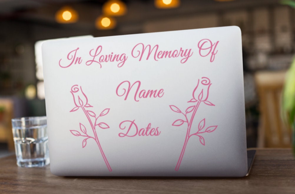 In Loving Memory Decal Custom Memorial Decal Car Decal - Etsy