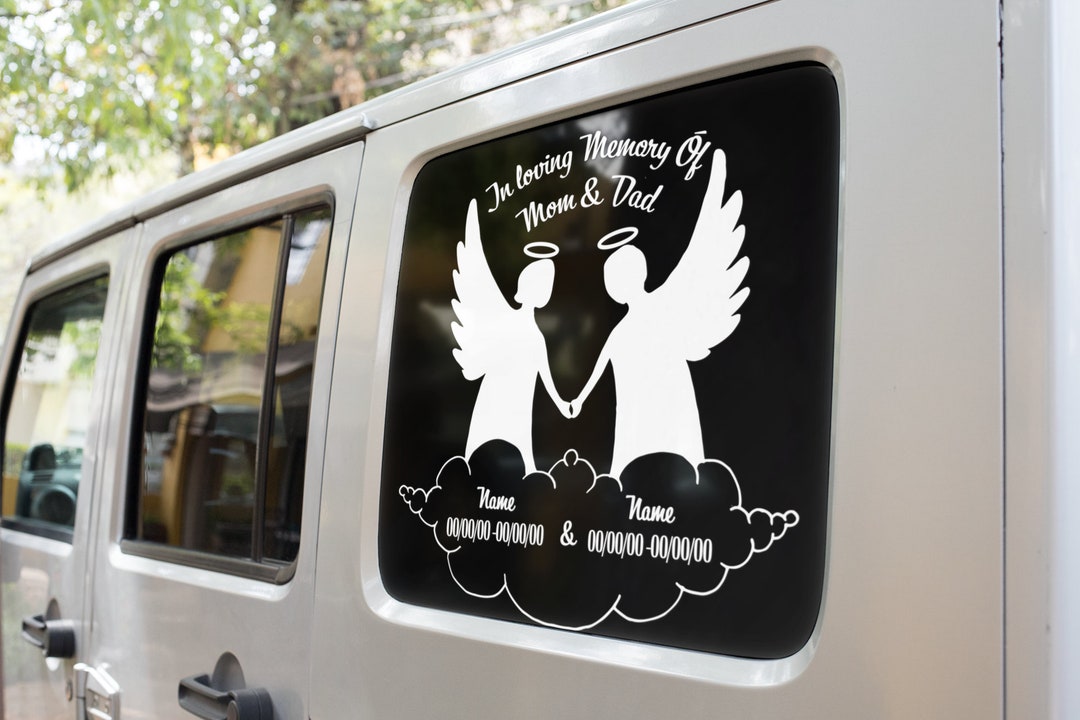 In Loving Memory Decal, Mom and Dad Memorial Decal, Car Decal, Truck ...