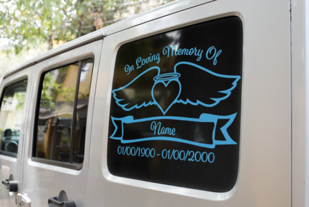 In Loving Memory Decal Family Friends Memorial Decal Car - Etsy