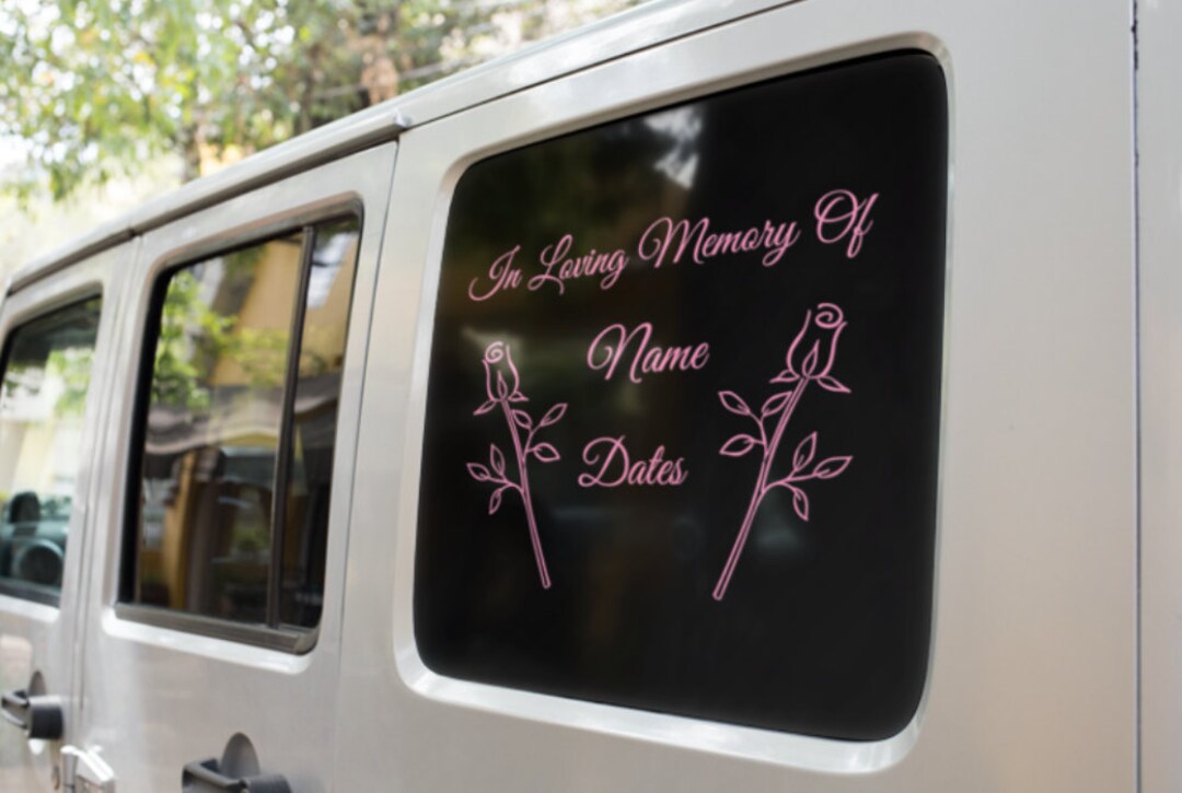 In Loving Memory Decal Custom Memorial Decal Car Decal - Etsy