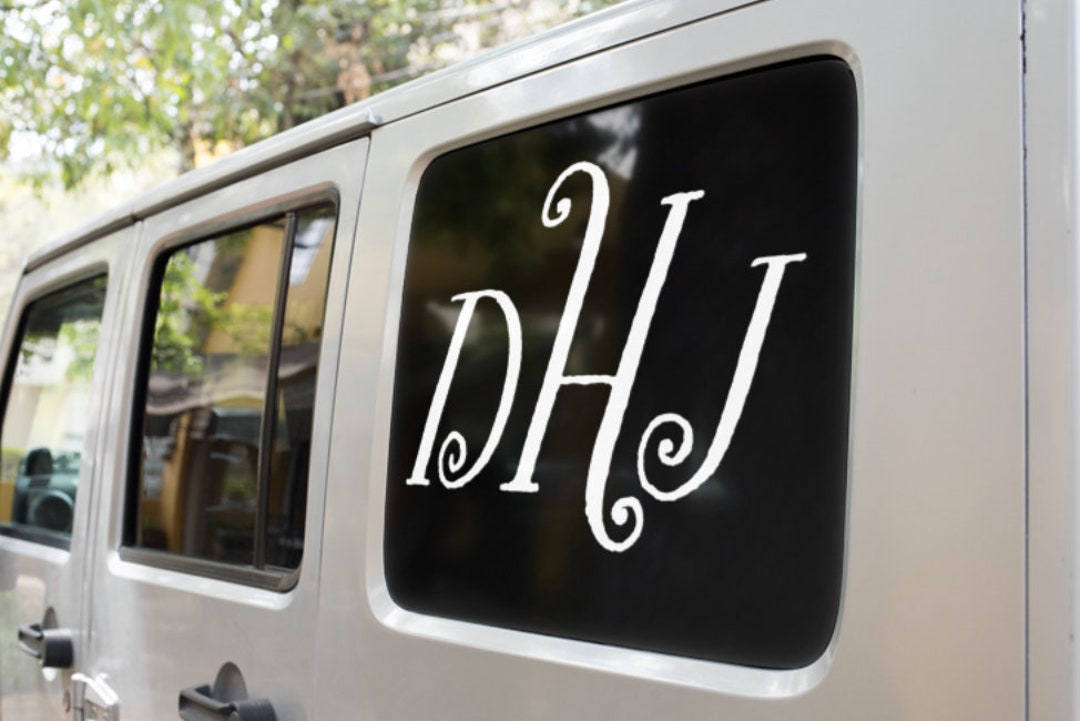 Custom Monogram Personalized Vinyl Decal Sticker Car/truck Laptop ...