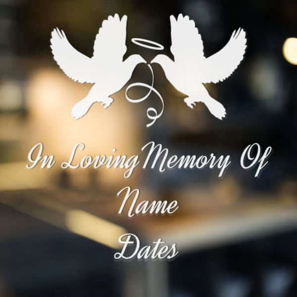 In Loving Memory Car Decal - Etsy
